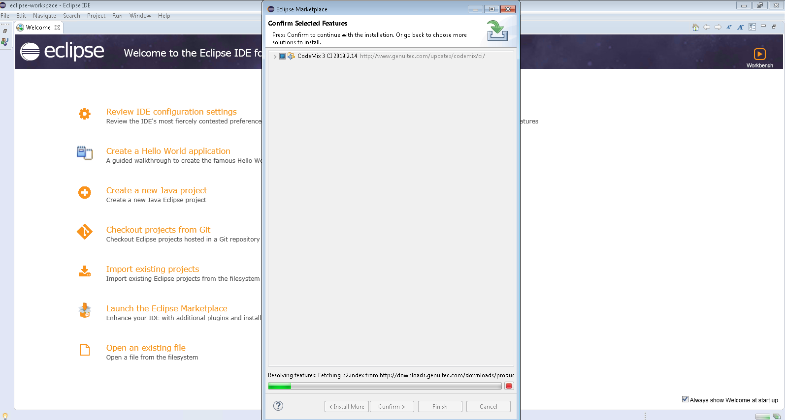 Logiciel - Eclipse - Installation de CodeMix 3 avec PHP