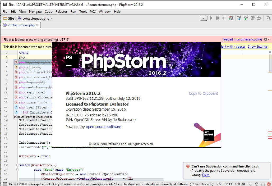 Logiciel - PhpStorm - Présentation du logiciel